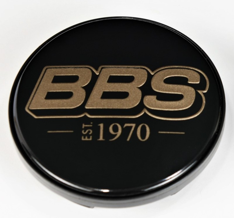 BBS Center Cap 56mm Black/Gold Est. 1970 Anniversary w/BBS Logo (5-Tab ...