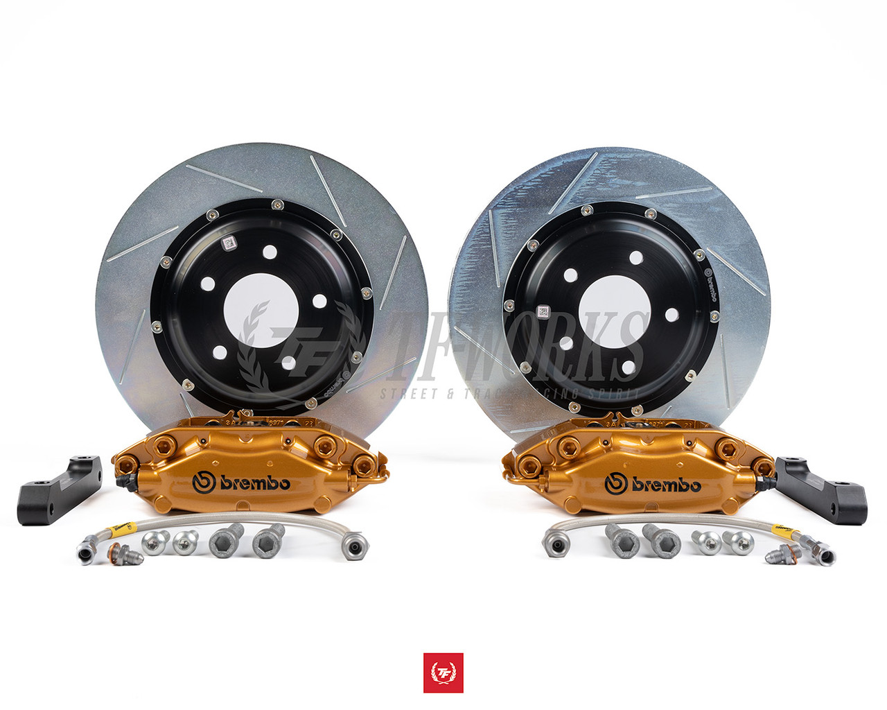 Brembo GT Monobloc 4-Piston Rear Big Brake Kit- 93-97 Mazda RX7 - Touge Factory