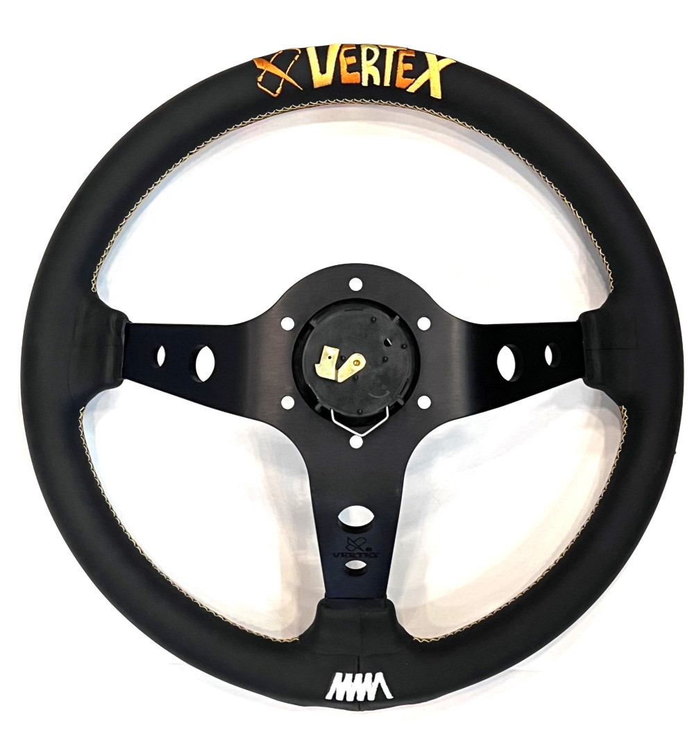VERTEX X DUDU 330mm Steering Wheel - Leather - Touge Factory