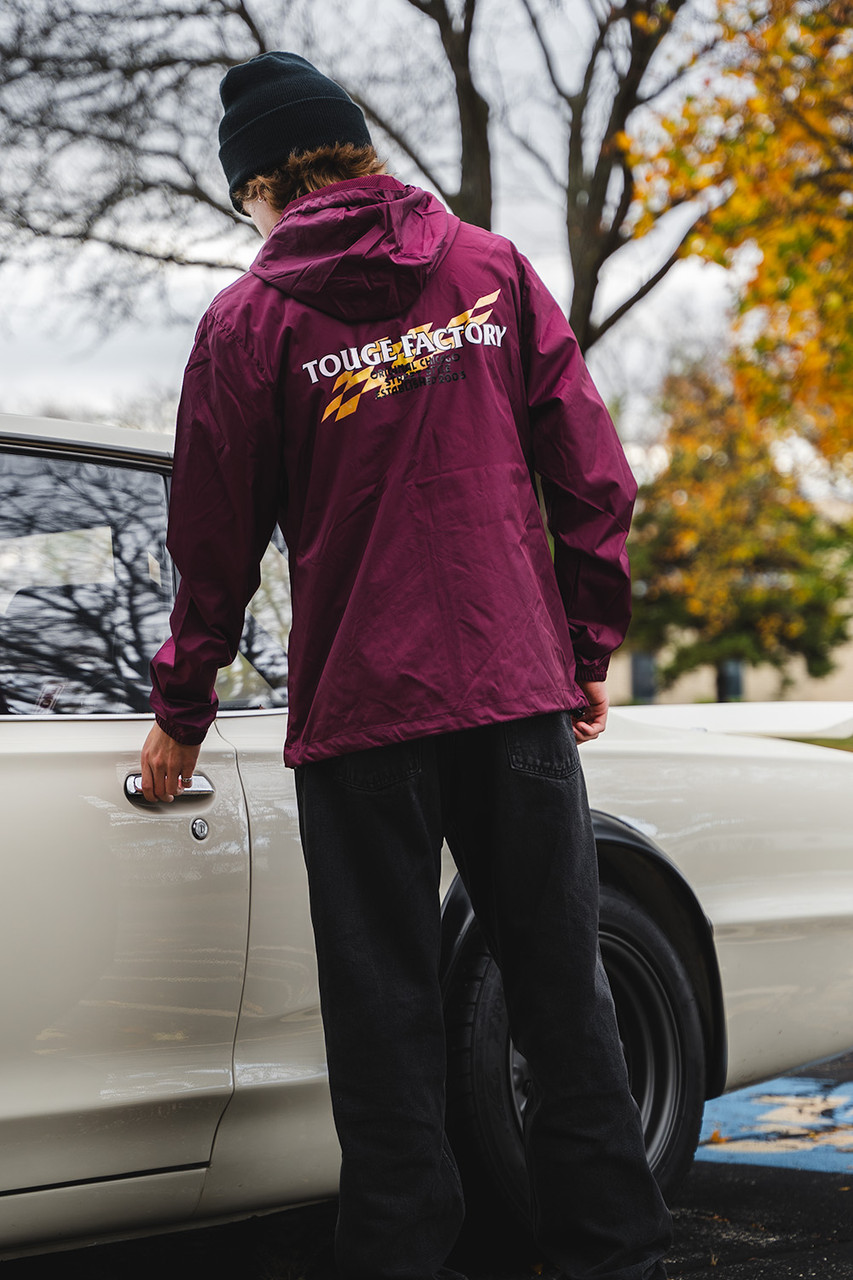 TF-Works Windbreaker - Maroon - Touge Factory
