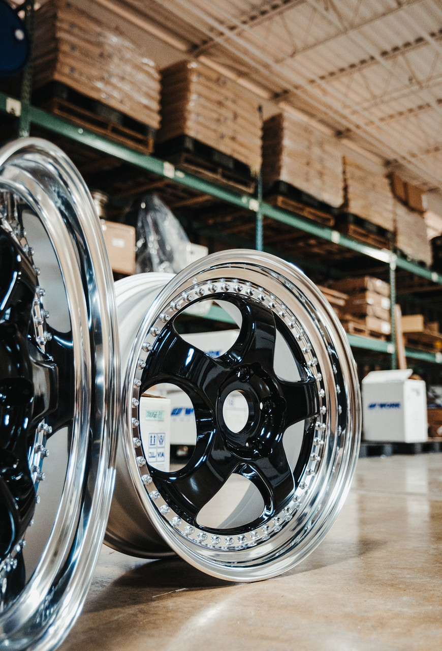 Work Meister S1 3P Porsche 19x8.5 +48 / 19x11 +42 5x130 - Black