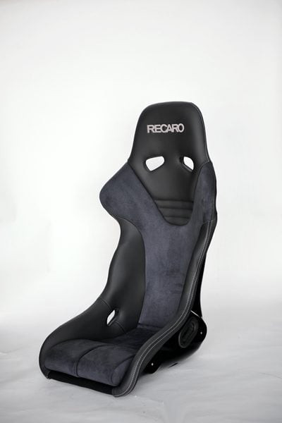 Recaro RS-G Motorsport Seat - Black Leather/Grey Alcantara (4/5/6 Point ...