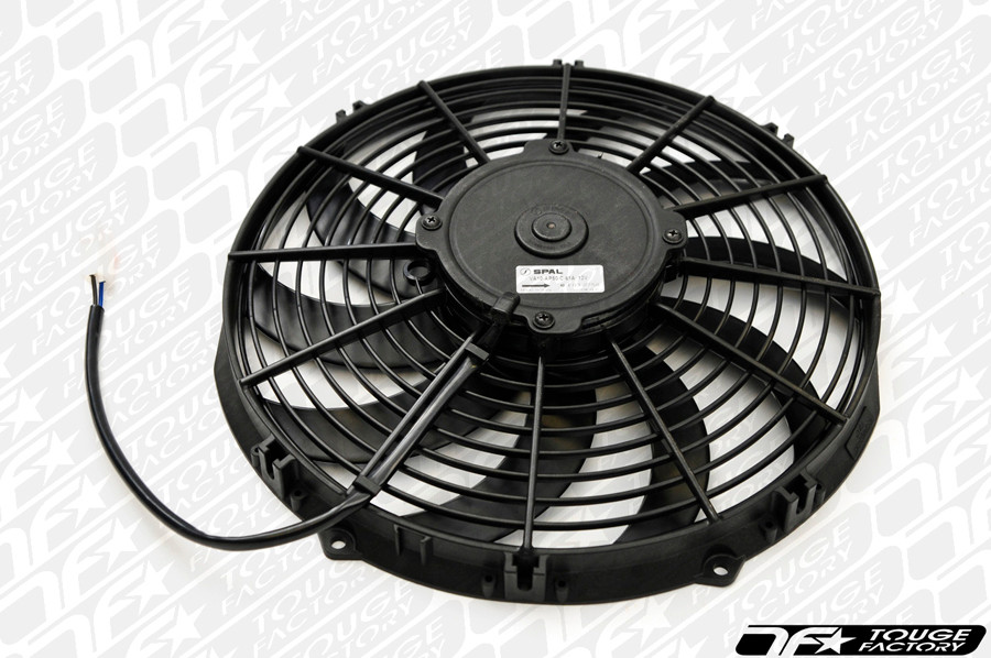 SPAL 909 CFM 12in Low Profile - Pull / S Curved Blad Electric Radiator Fan