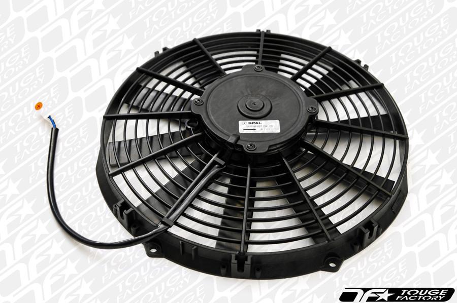 SPAL 12" 12V Low Profile Straight Blade Puller Radiator Fan - 861 CFM