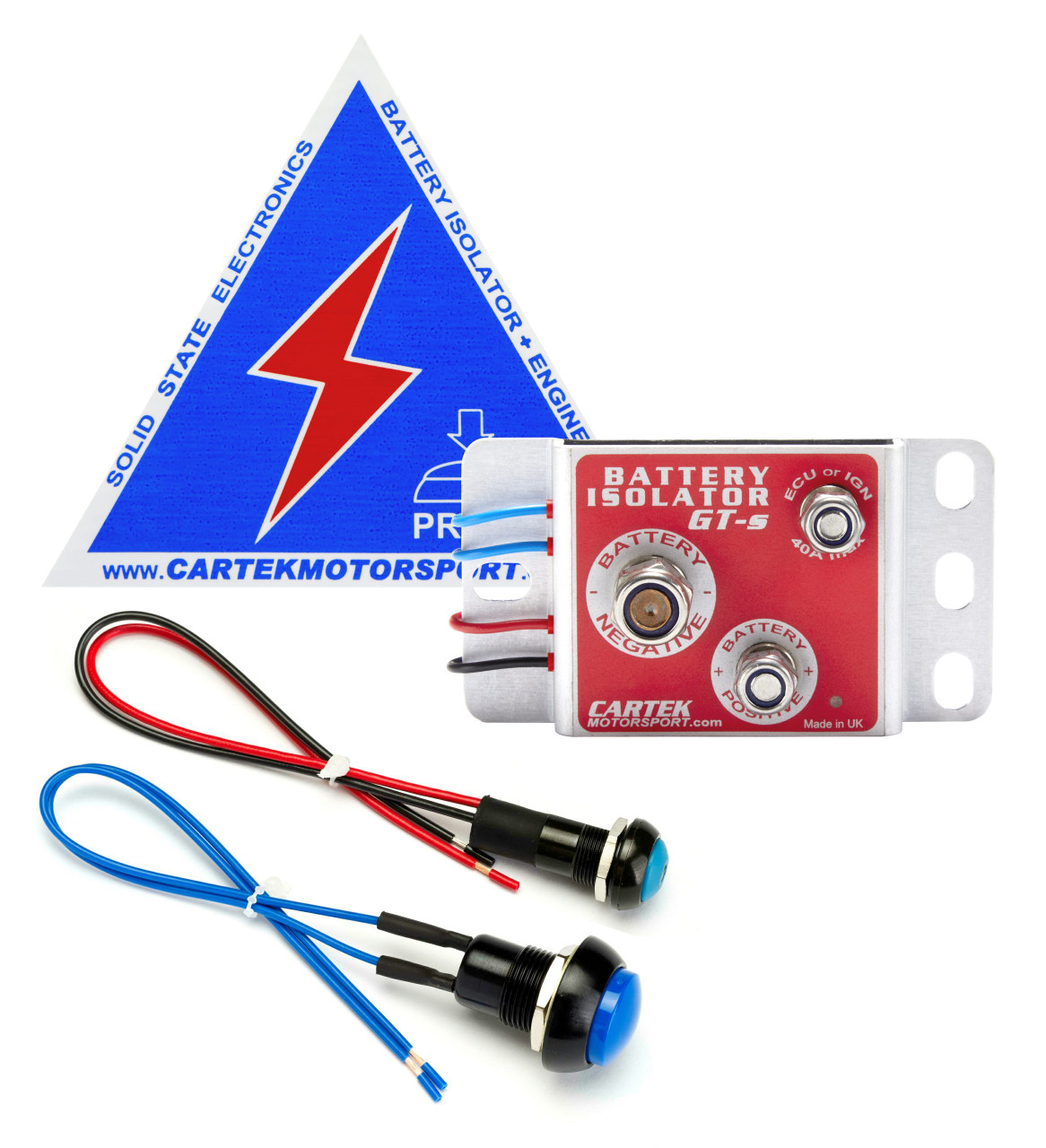 CARTEK Battery Isolator GT (Kit including External Switch) - Touge Factory