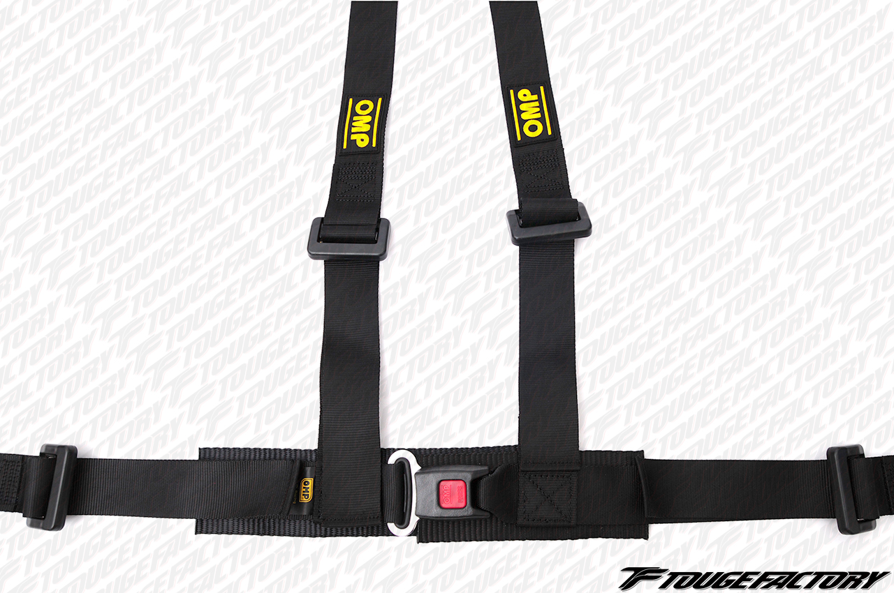 OMP Racing 4M 4pt Harness- Black with Yellow OMP Racing 4M 4pt Harness- Black with Yellow