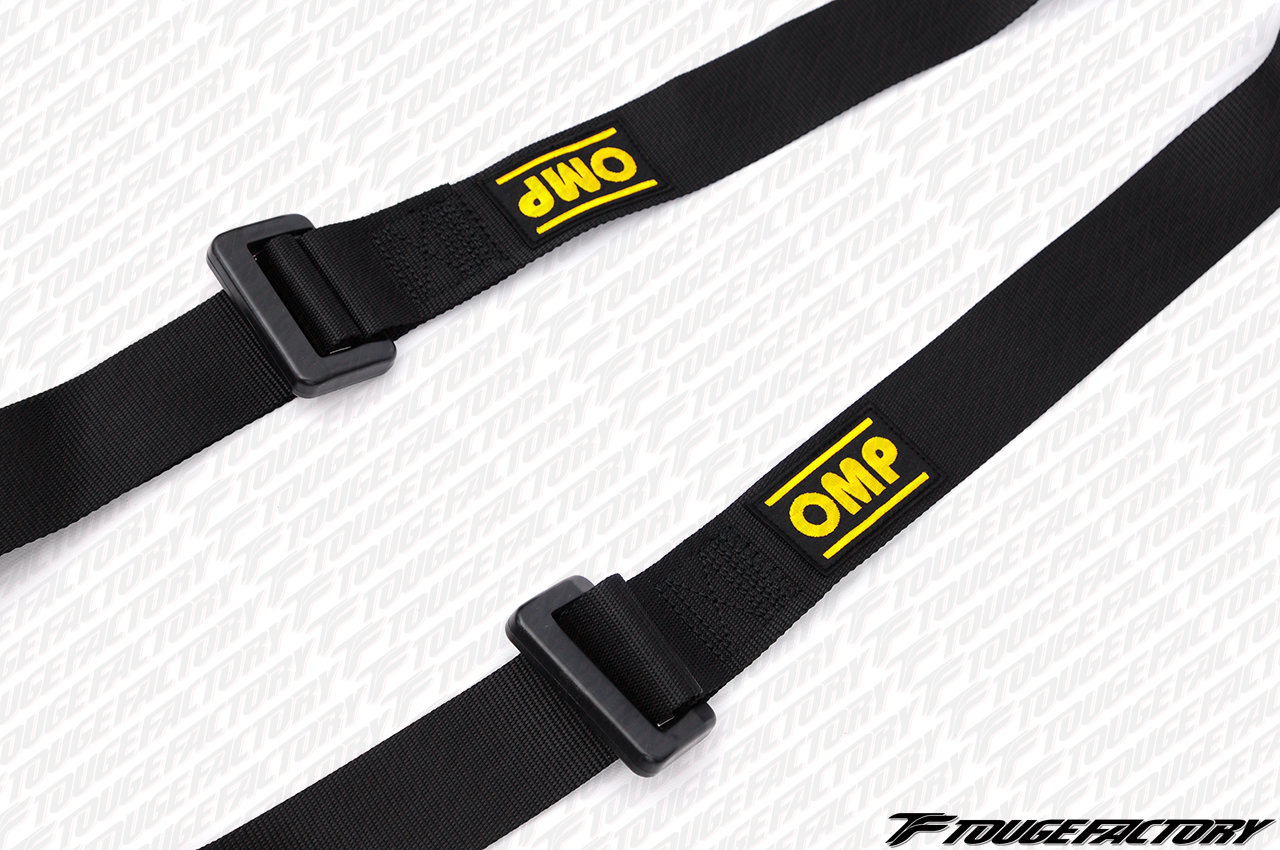 OMP Racing 4M 4pt Harness- Black with Yellow