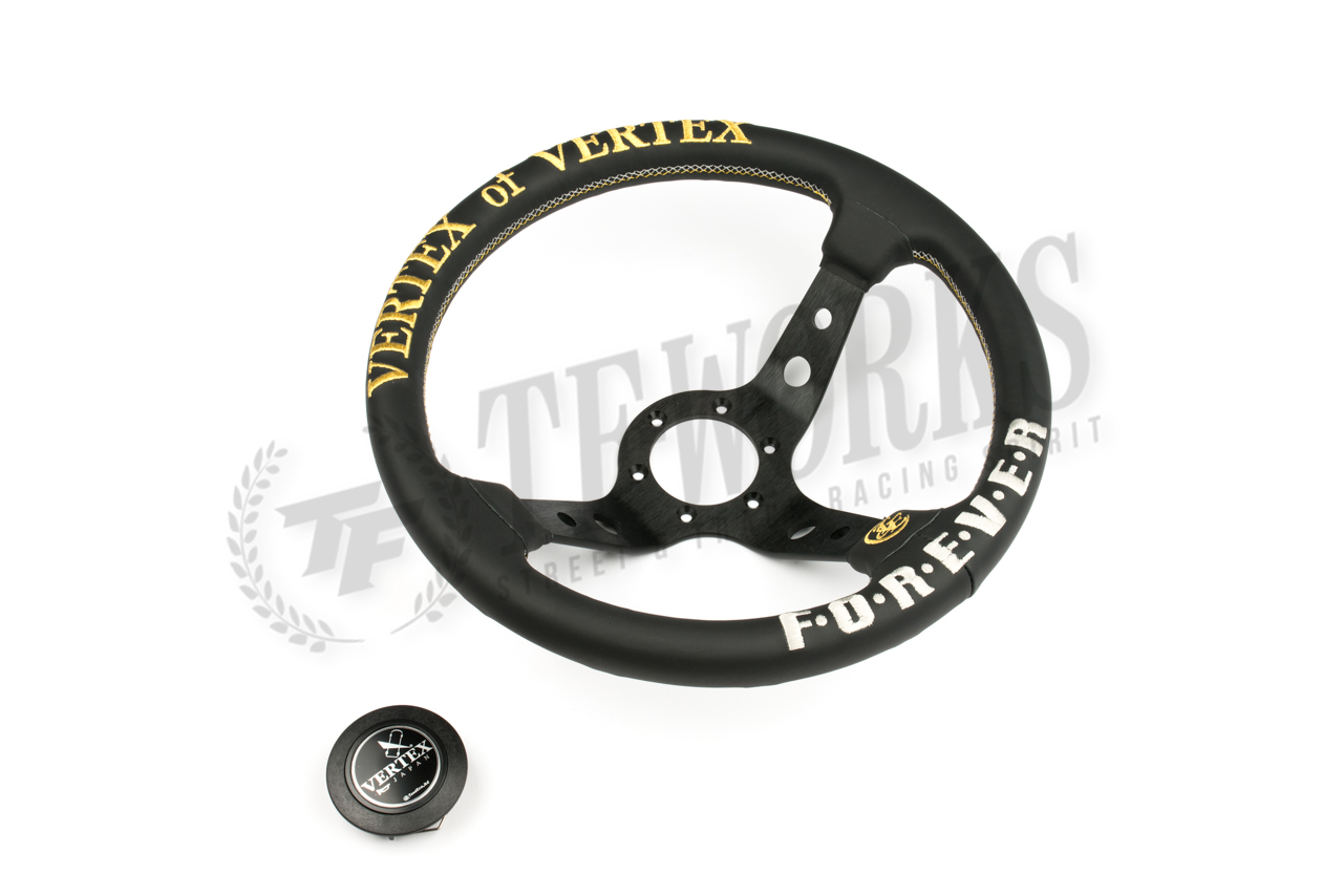 Vertex Forever 330mm Steering Wheel Black Leather