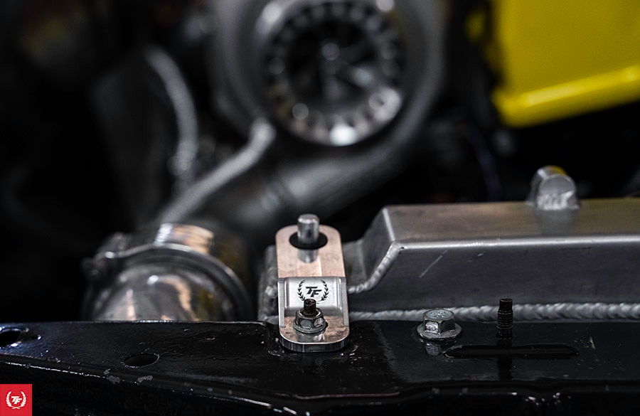 TF-WORKS - Raw Billet Aluminum Radiator Brackets S13/S14/S15