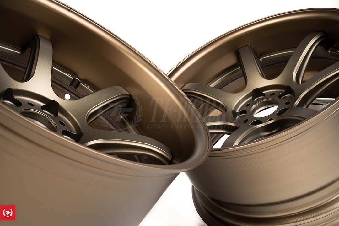 Work Wheels T7R 2PC - Matte Bronze with Anodized Bronze Barrel