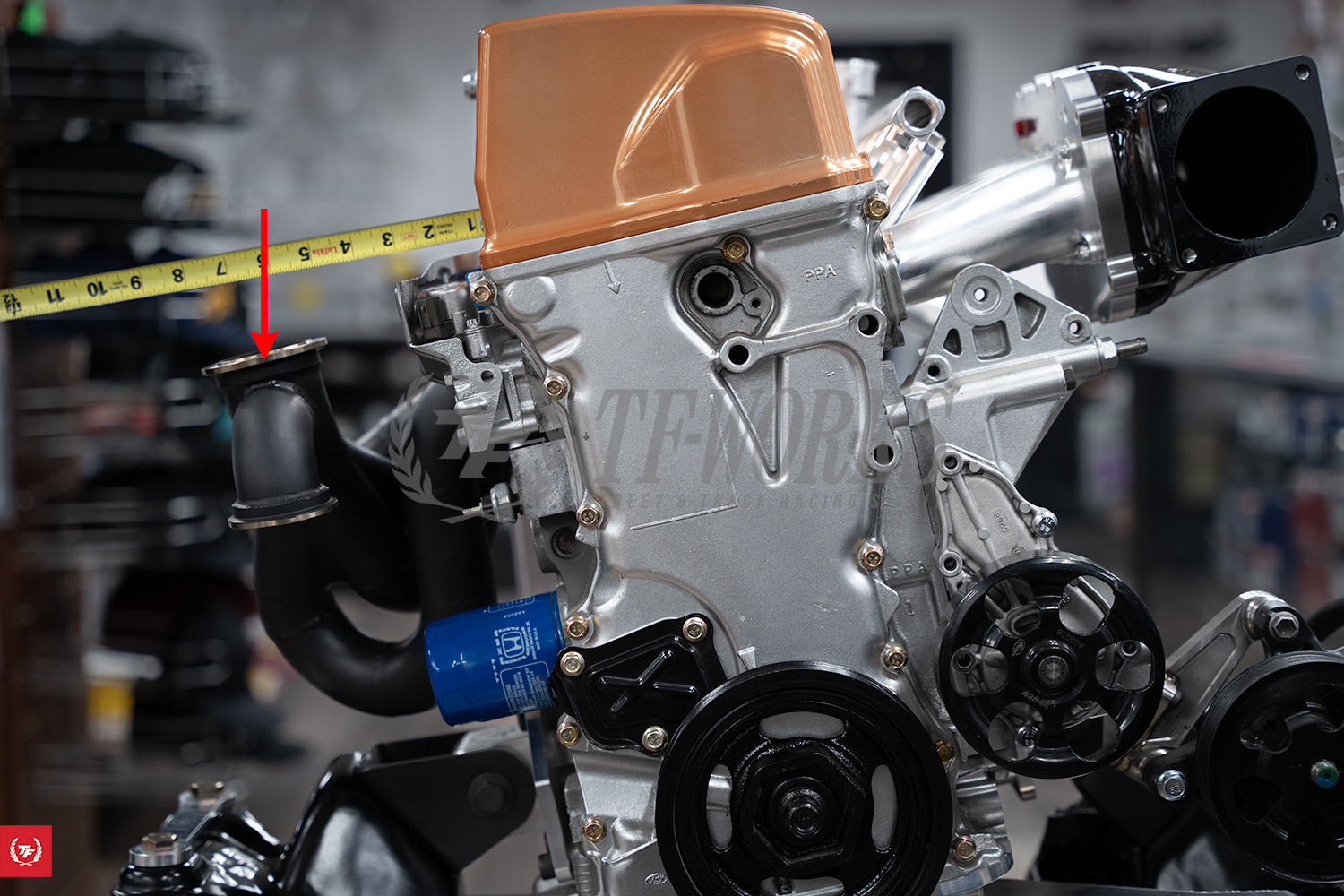 TF-Works RWD K-swap Turbo Manifold - Precision Turbo V-Band - Touge Factory