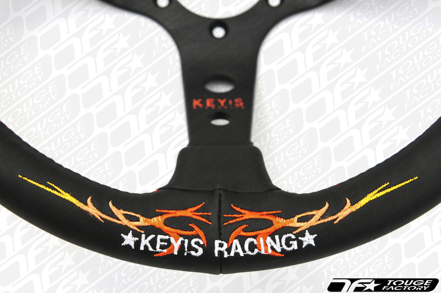 KEY'S RACING FOSSA MAGNA Deep Type Steering Wheel (350mm/Leather ...