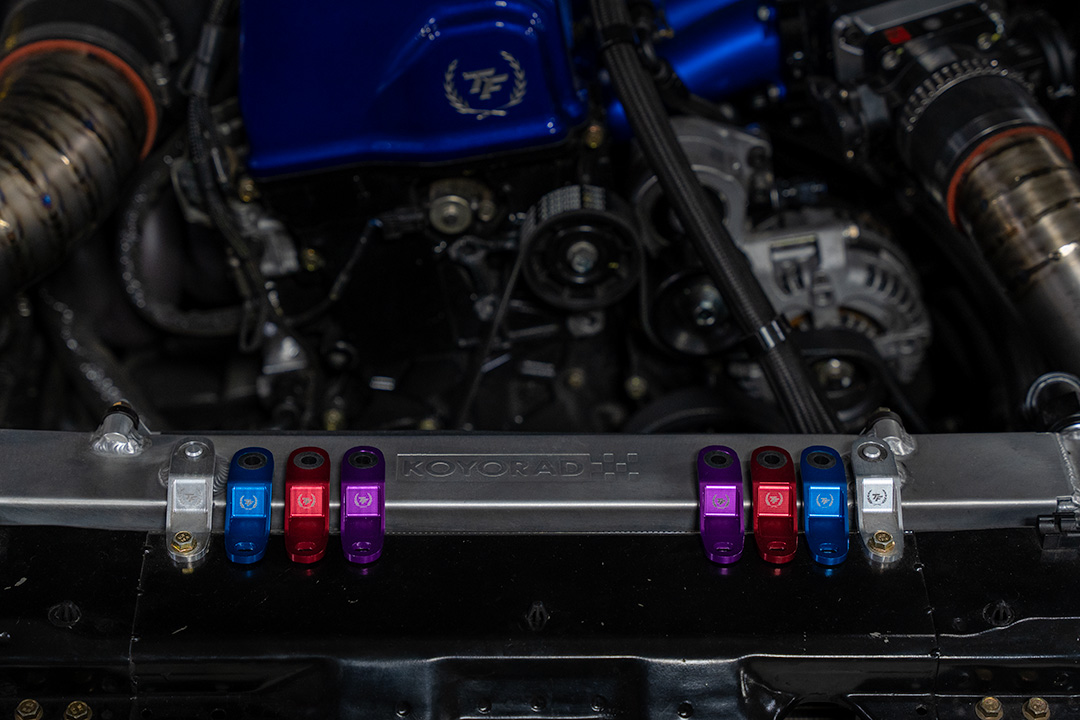 TF-Works Billet Aluminum Radiator Bracket for S13 / R32 - Touge Factory