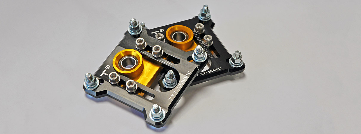 Techno Toy Tuning Black Camber Plates for the FC RX7 - Touge Factory