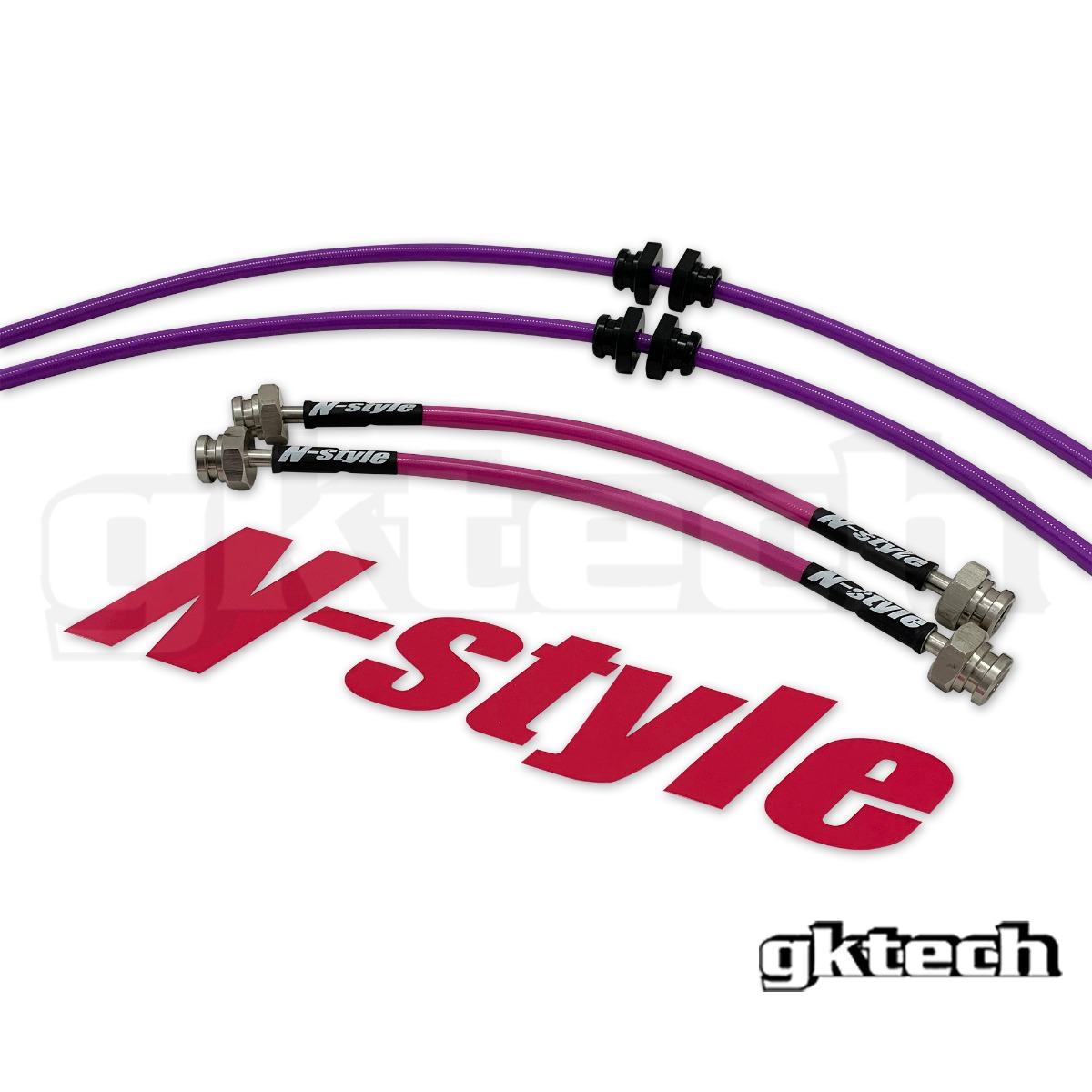 GKtech N-Style Z32 300ZX Braided Brake Lines