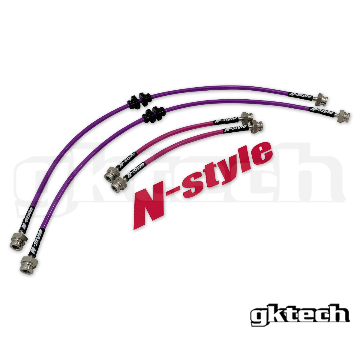 GKtech N-Style Z32 300ZX Braided Brake Lines