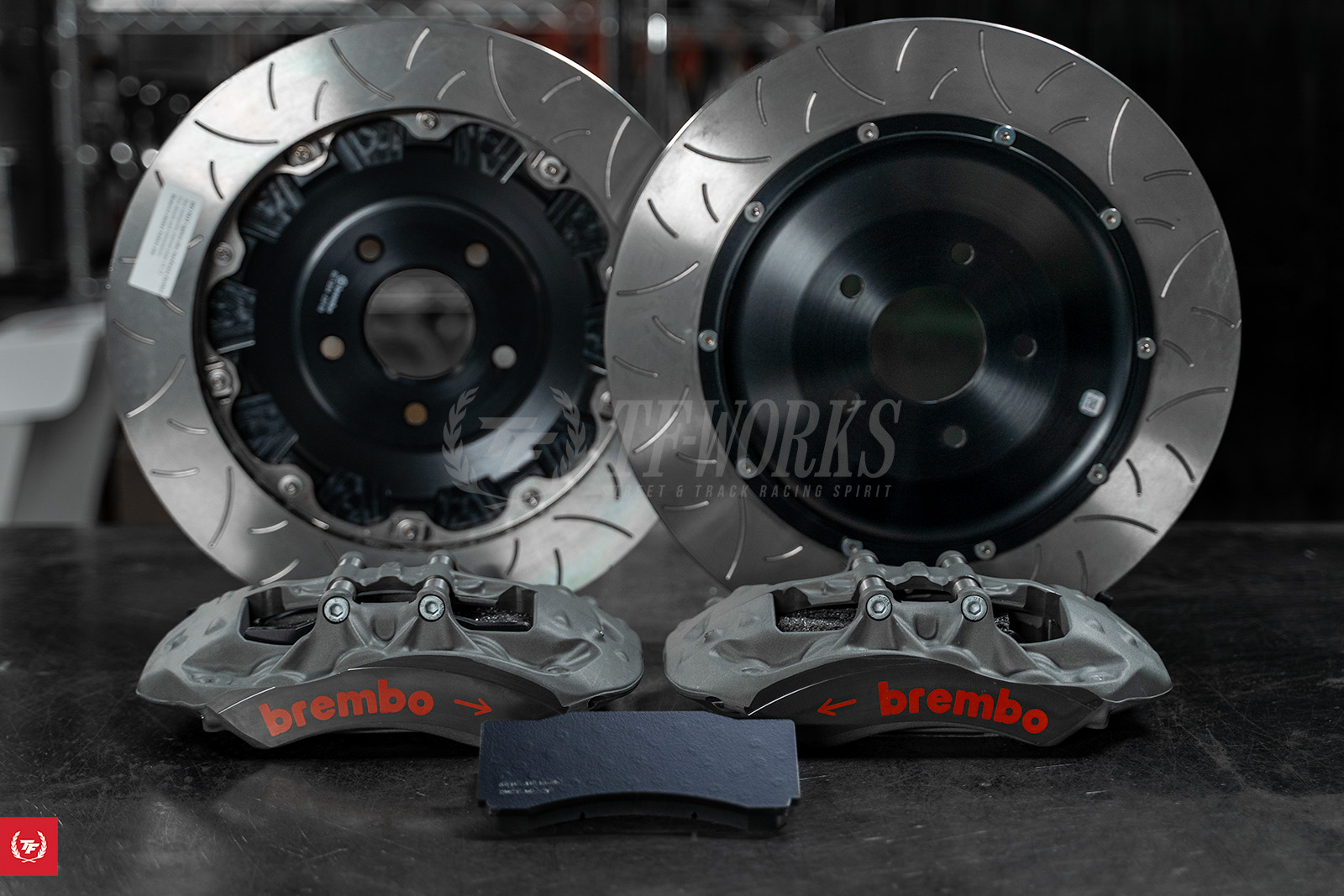 Brembo Pista 6-Pistong Big Brake Kit for Nissan RZ34 Z - Front - Touge ...