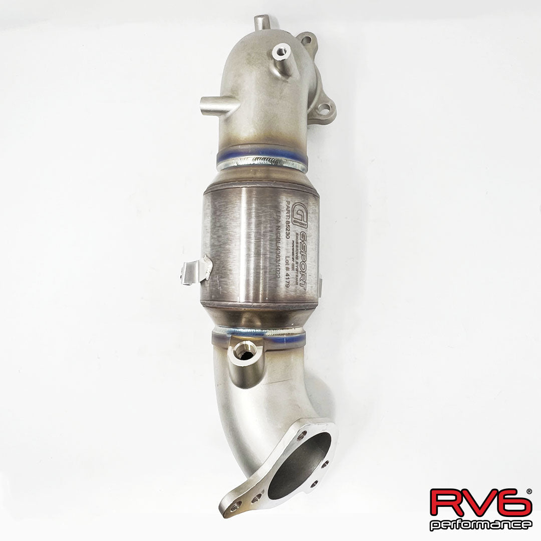 RV6 GESi G-Sport Catted Downpipe for 22+ Civic 1.5T / 22+ Civic SI ...