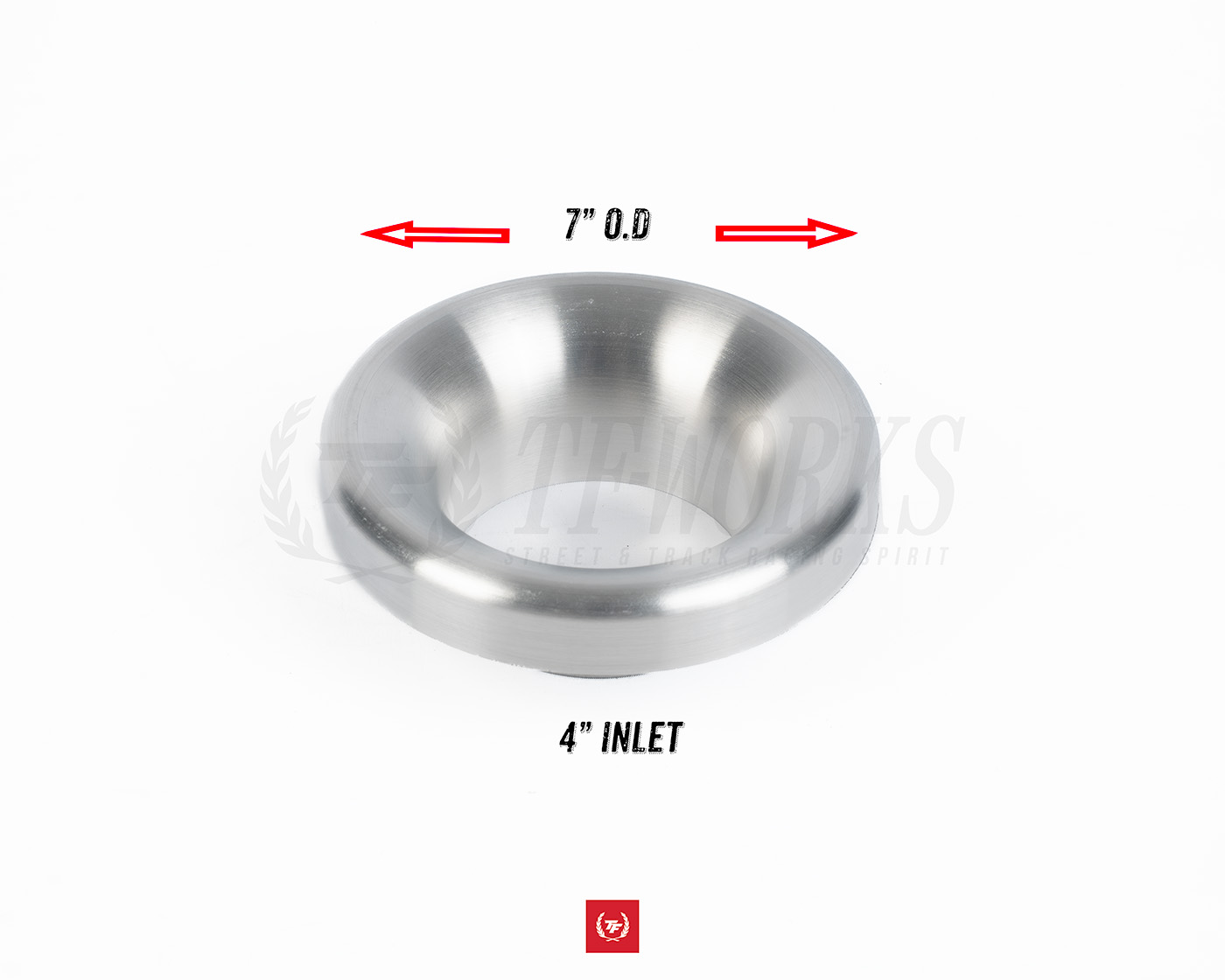 Vibrant Bellmouth Aluminum Velocity Stack - 4" Inlet / 7" Bellmouth