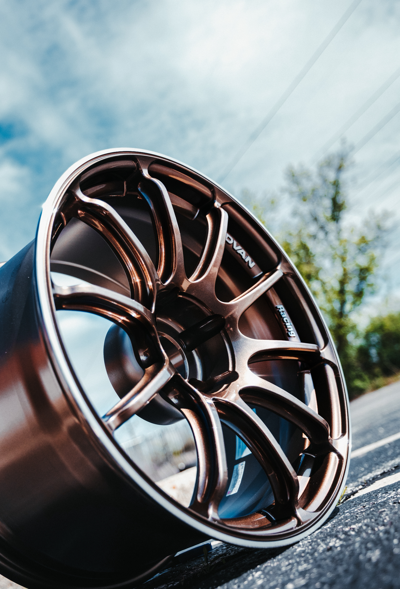 Advan Racing RSIII 18x10.5+15 5x114.3 - Umber Bronze Metallic & Ring
