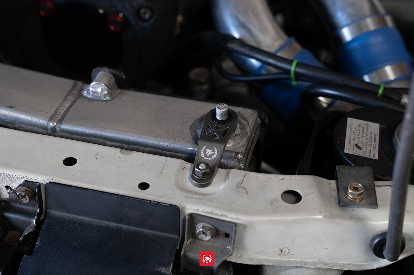 TF-WORKS - Billet Aluminum Radiator Brackets V2 - R33 GTR - Touge Factory
