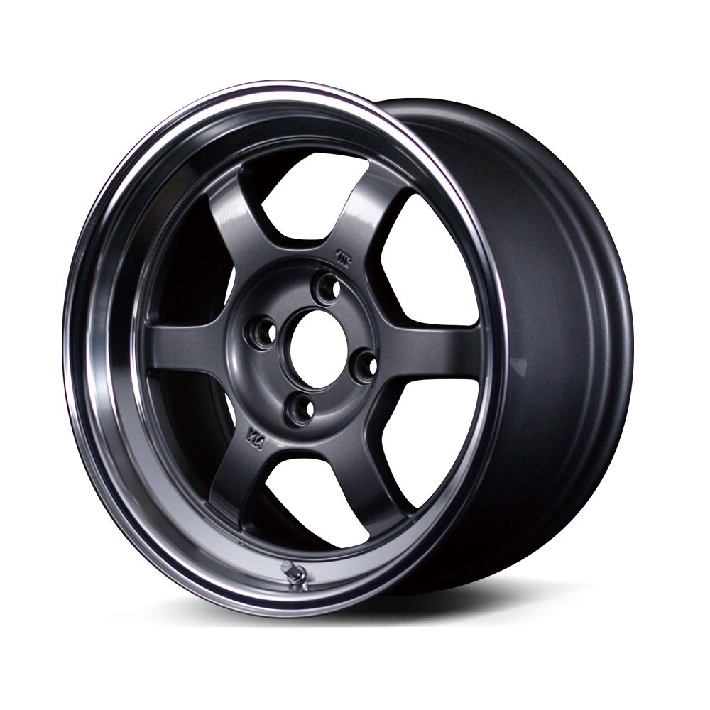 TE37V 17X8.5 -6 4-114.3 GUNMETAL / RIM DC