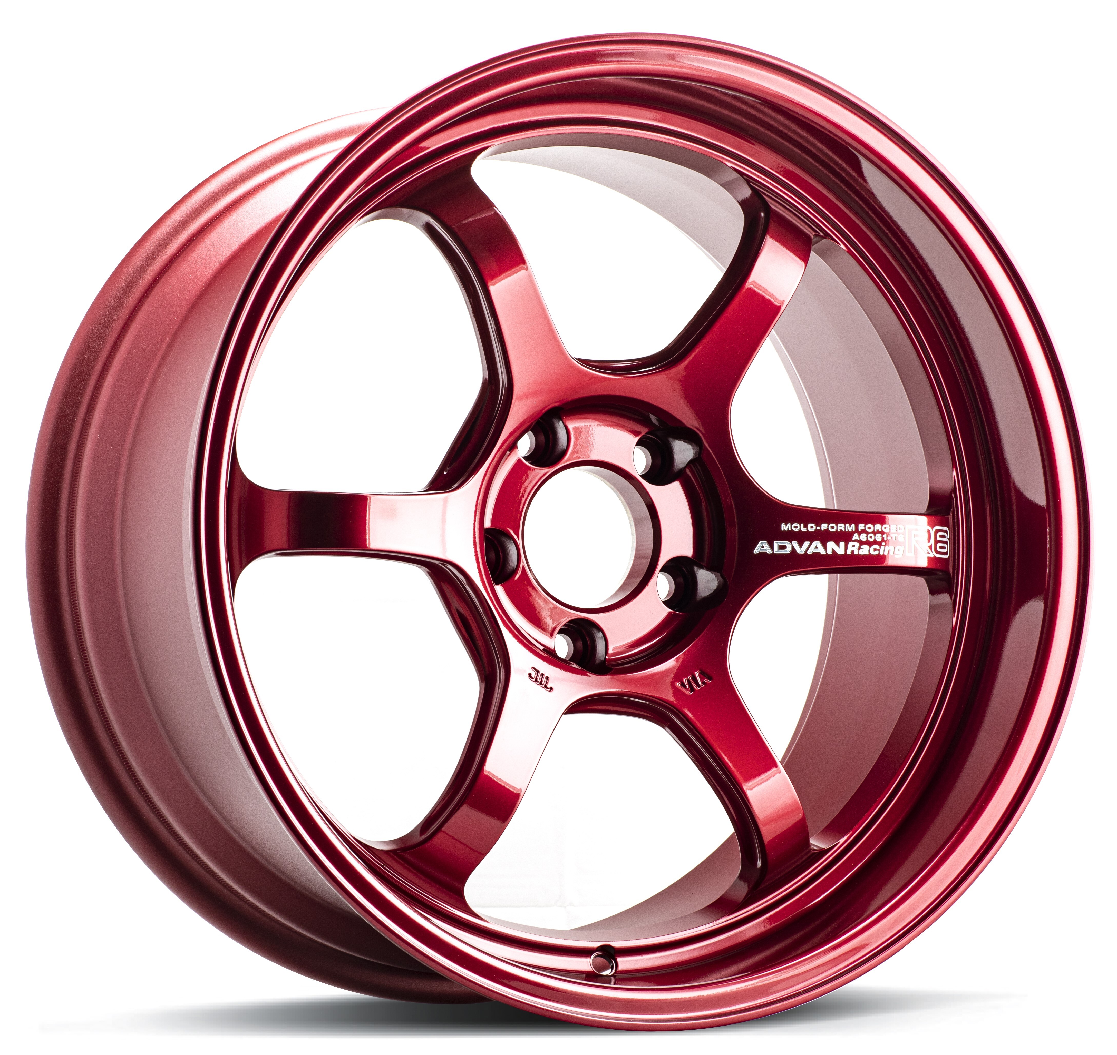 R6 20X10.0 +25 5-112 RACING CANDY RED