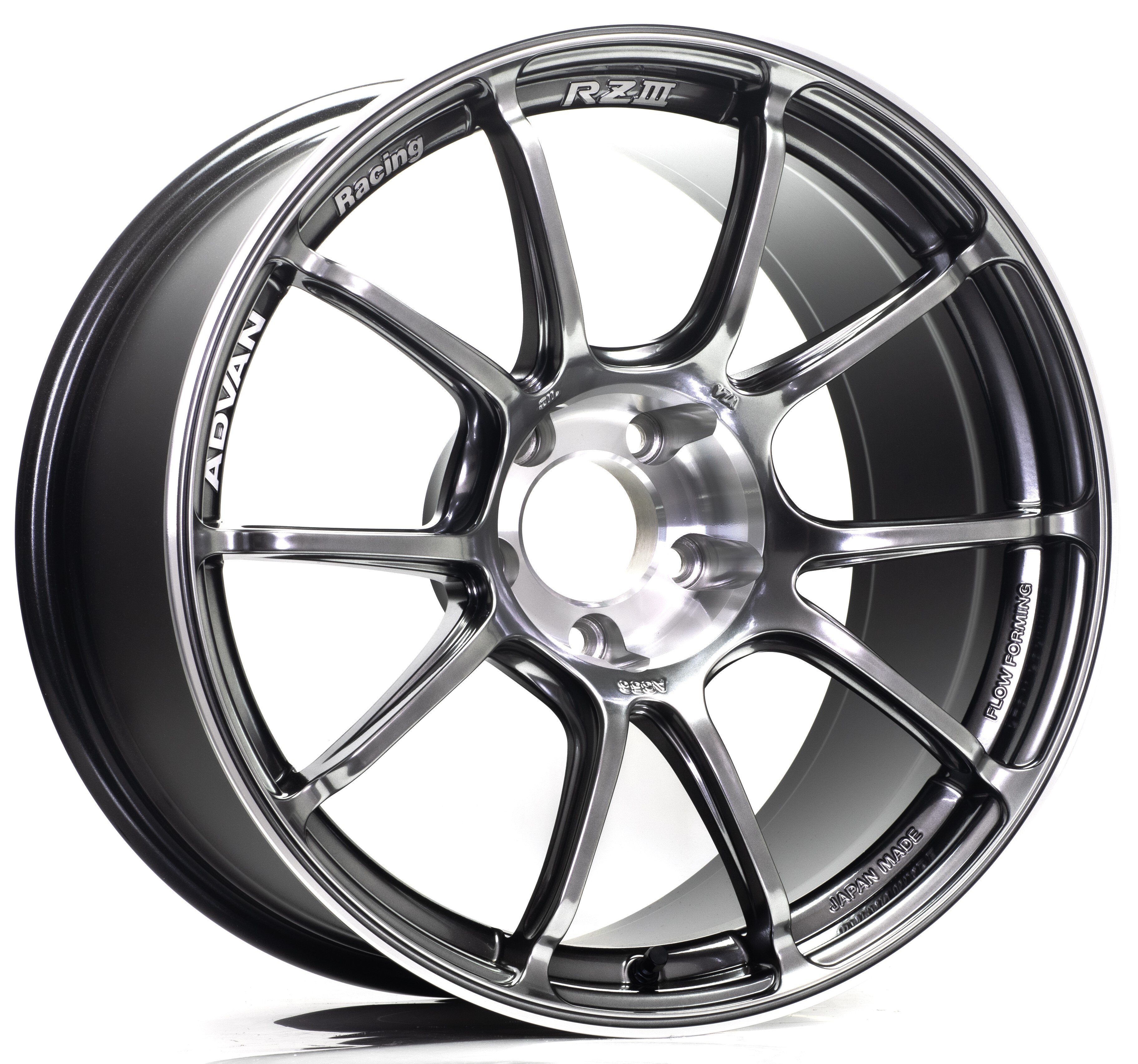 RZII 18X9.5 +50 5-120 RACING HYPER BLACK & RING