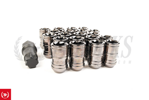 Project Kics Monolith T1/07 Lug Nuts - M14x1.5 (Glorious Black / Red ...