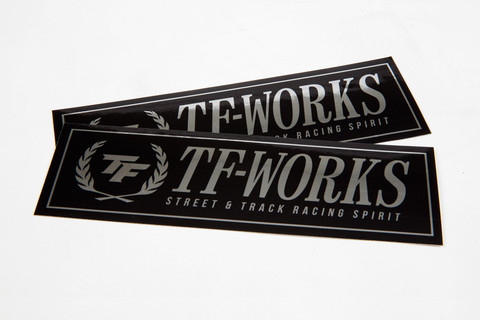 TF-Works Stickers - Black Chrome