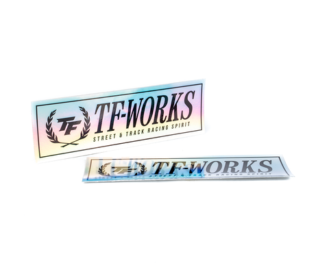 TF-Works Stickers - Black Chrome