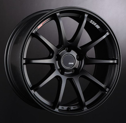 SSR GTV02 18x8.5 5x114.3 40mm Offset Flat Black Wheel 05-07 STI / 11+ tC - Touge Factory