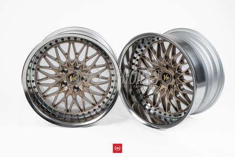 Work VS-XV 18x9.5-12 / 18x10.5-24 5x114.3 - Titanium Gold