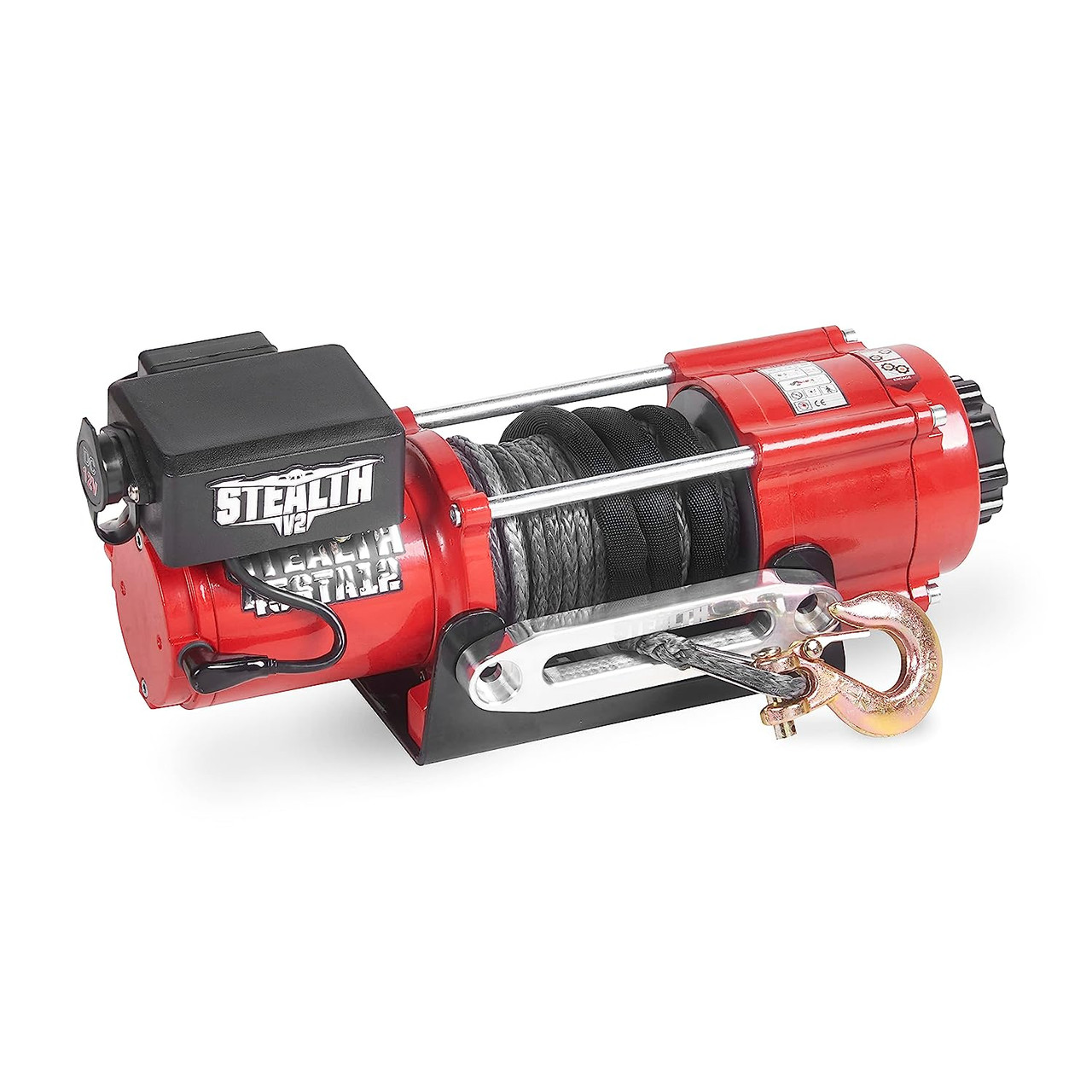 STEALTH 4500LB ELECTRIC WINCH WITH SYNTHETIC ROPE AND WIRELESS REMOTE