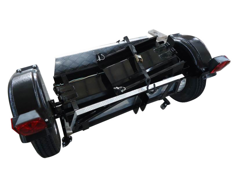Running Board Kit Ace Single Motorcycle Trailer | The USA Trailer Store