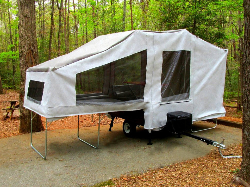Double Duty Utility & Motorcycle Camper Trailer | The USA Trailer Store