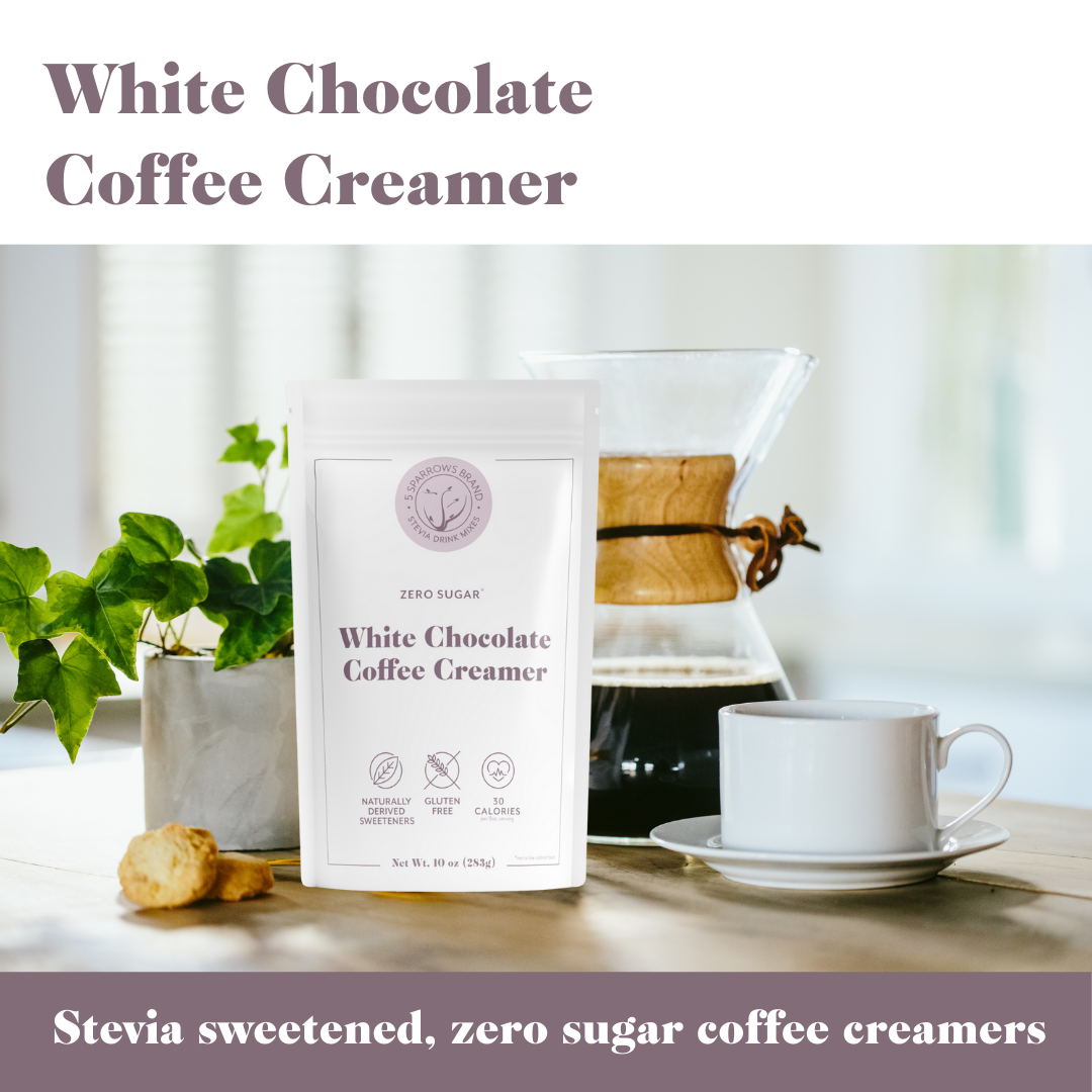 White Chocolate Drink Mix & Coffee Creamer with Stevia