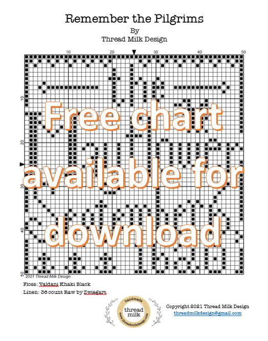Remember the Pilgrims Chart Freebie (PDF Download)