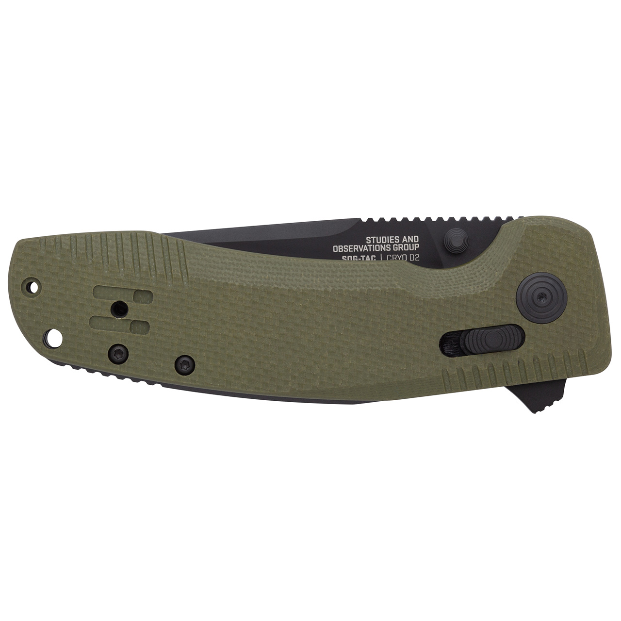 SOG-TAC XR - OD Green | Professional Use Folding Knife