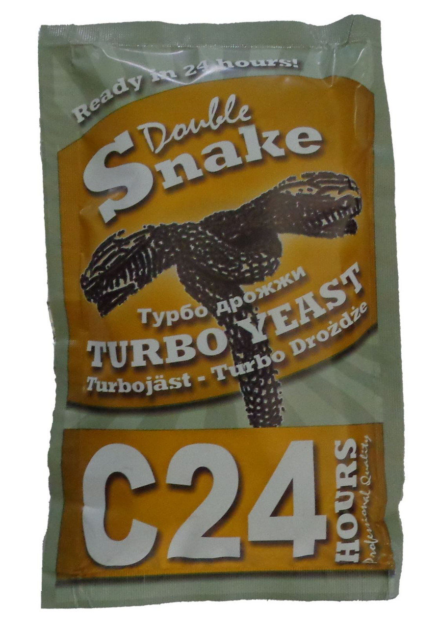 Double Snake C24 24 hour Turbo Yeast 25L 14% ABV Homebrew Vodka Wash ...