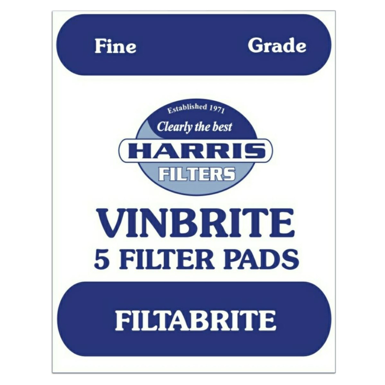 Harris FiltaBrite Filter Pads 5-pack Use with Harris Vinbrite MK3 ...