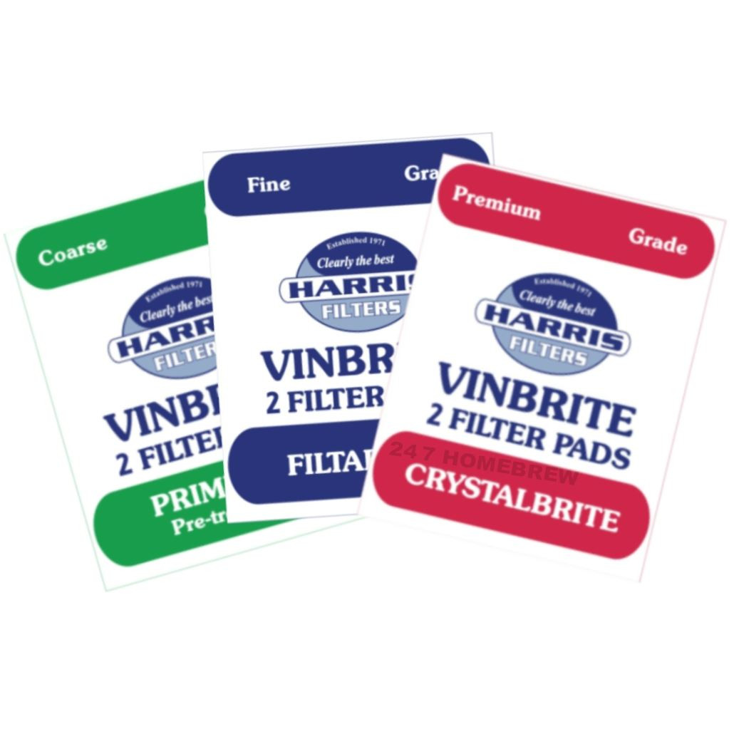 Wine Filter Harris Filters Vinbrite Mk3 Complete Kit incl. Pads & New