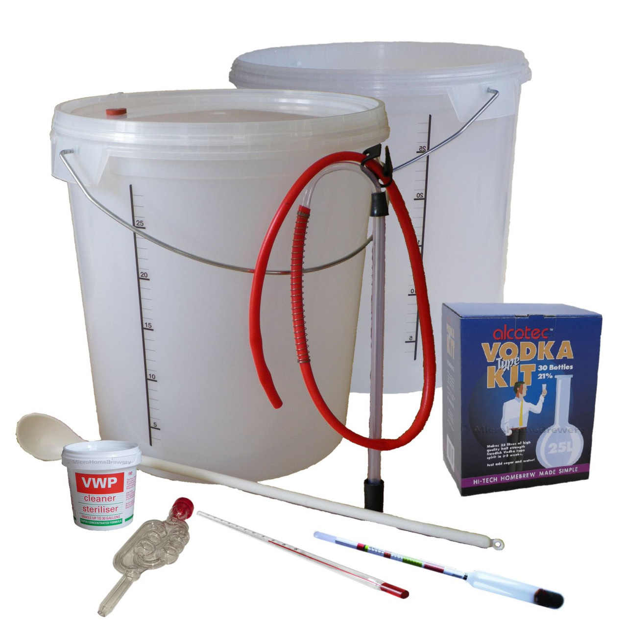 Vodka Making Kit Complete Homebrew Set Equipment & Ingredients 25L ...