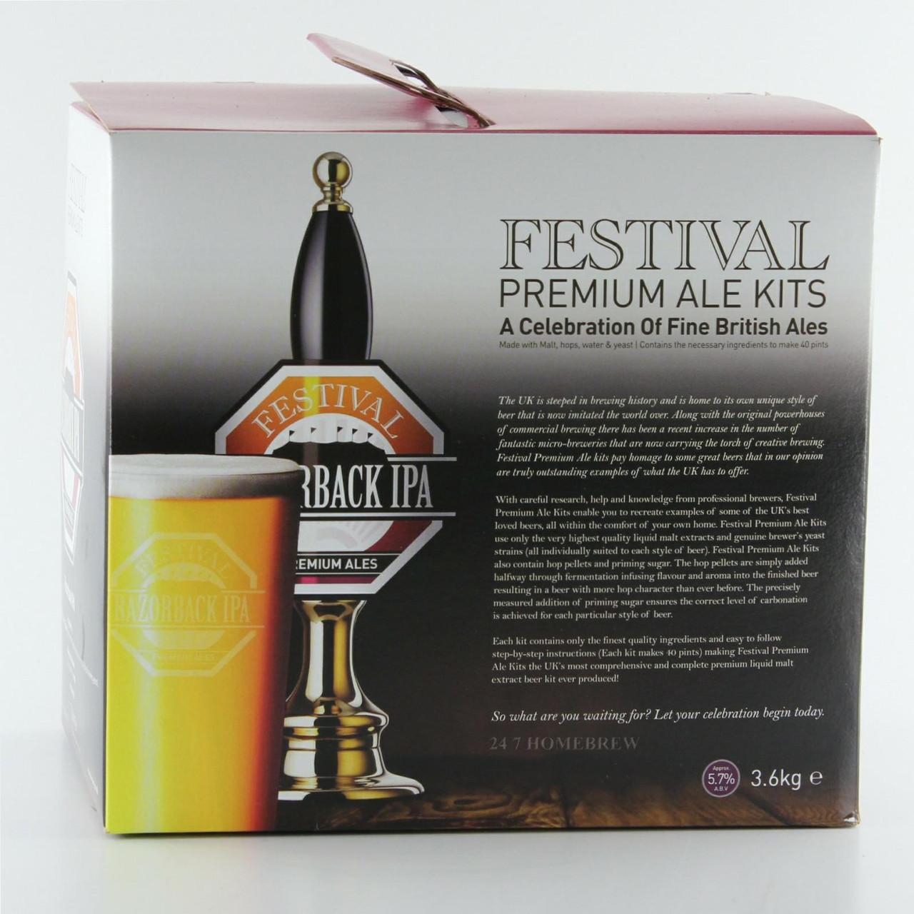 Festival Premium Ale Razorback IPA 3.6kg Liquid Malt Extract