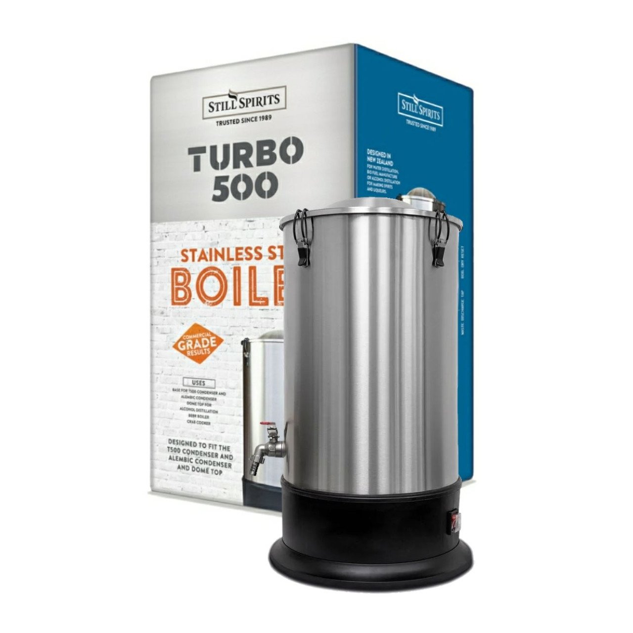 Still Spirits 25L Turbo 500 Boiler Dual Element UK 2200W & 1100W, 240V