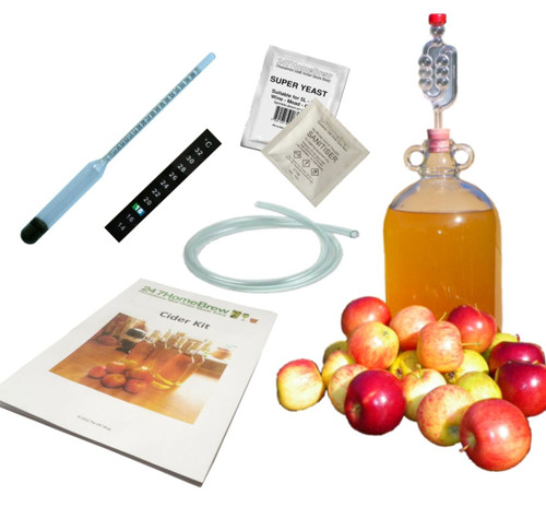 Traditional Cider Making Kit Homebrew Full Starter with Glass Demijohn ...