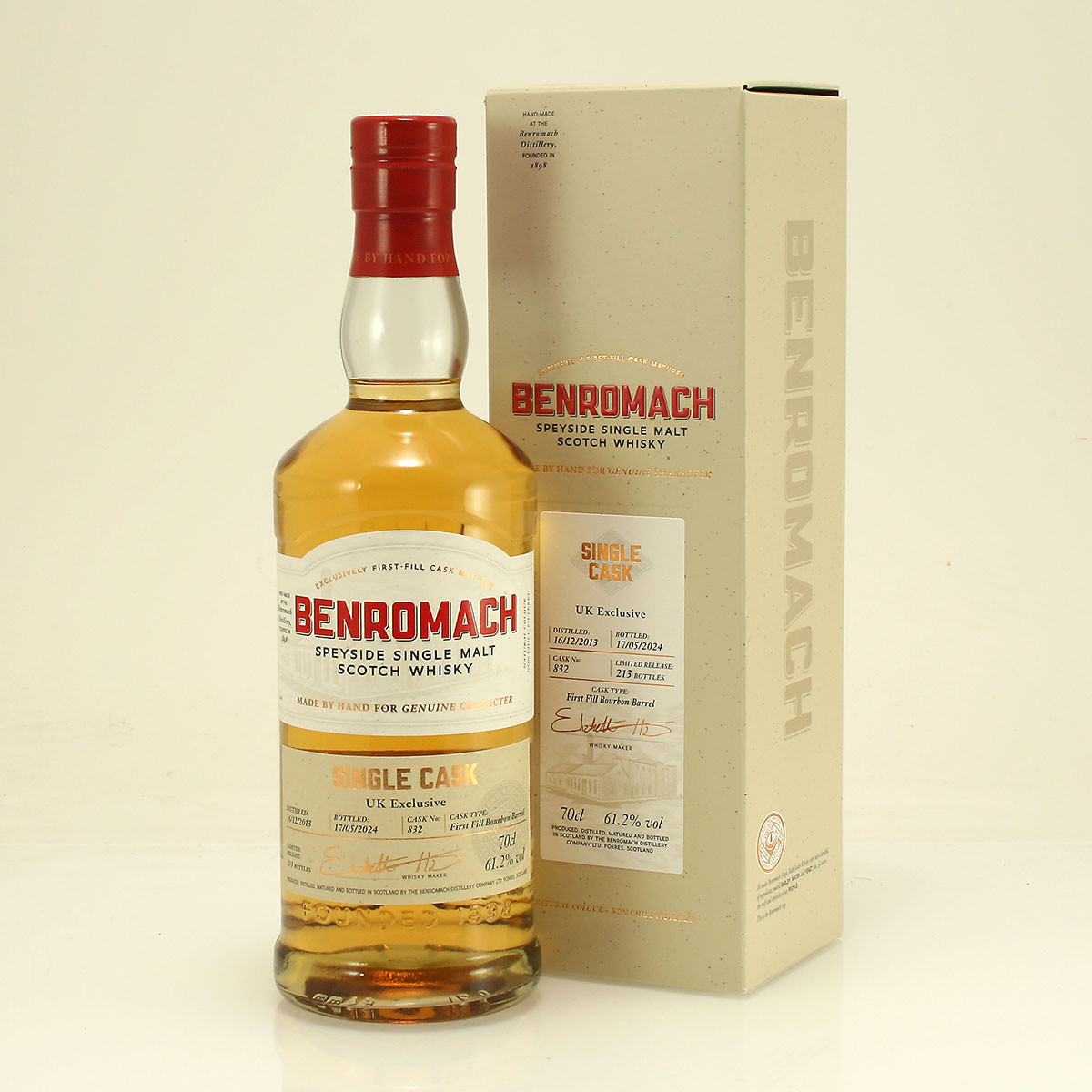 Benromach Single Cask UK Exclusive First Fill Bourbon Speyside Single ...