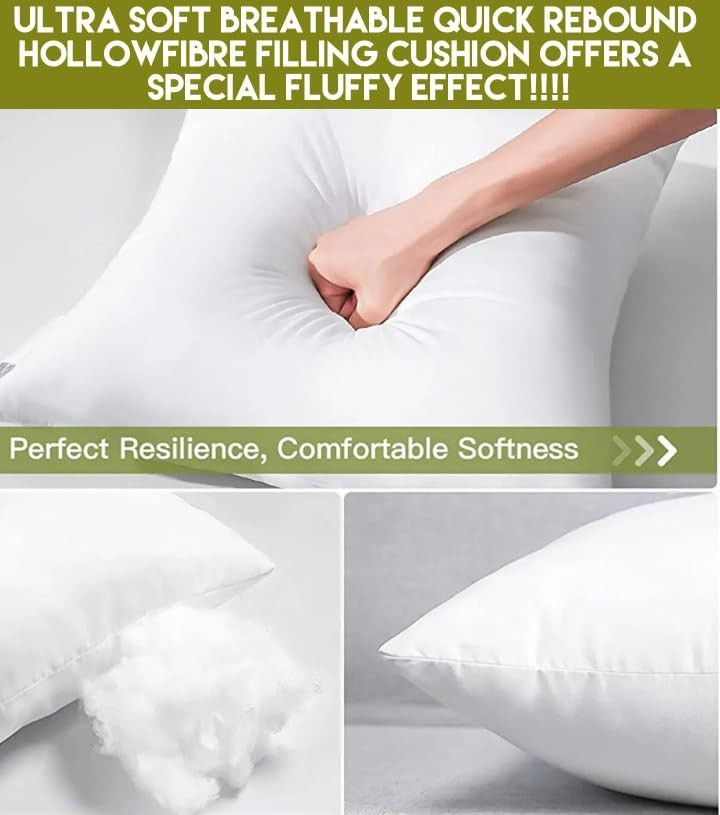 (60cm x 60cm) Soft and Light Hollowfibre Cushion Inners Give you a ...