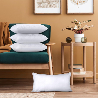 30 x 50 cm (12 x 20 Inches) Hollowfibre Stuffed Rectangle Cushion ...