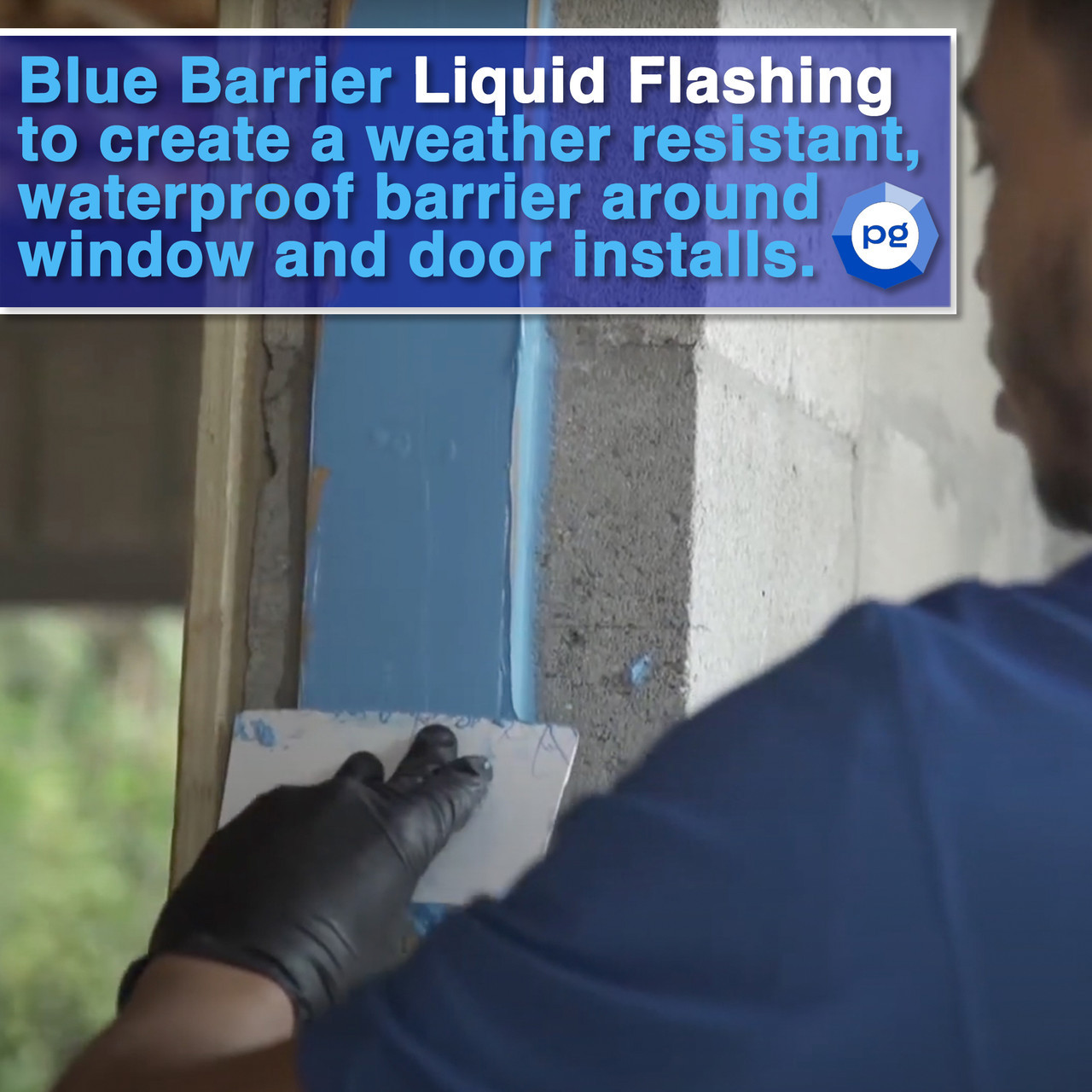 POLYGUARD Blue Barrier Liquid Flashing 20oz Sausage - AWarehouseFull